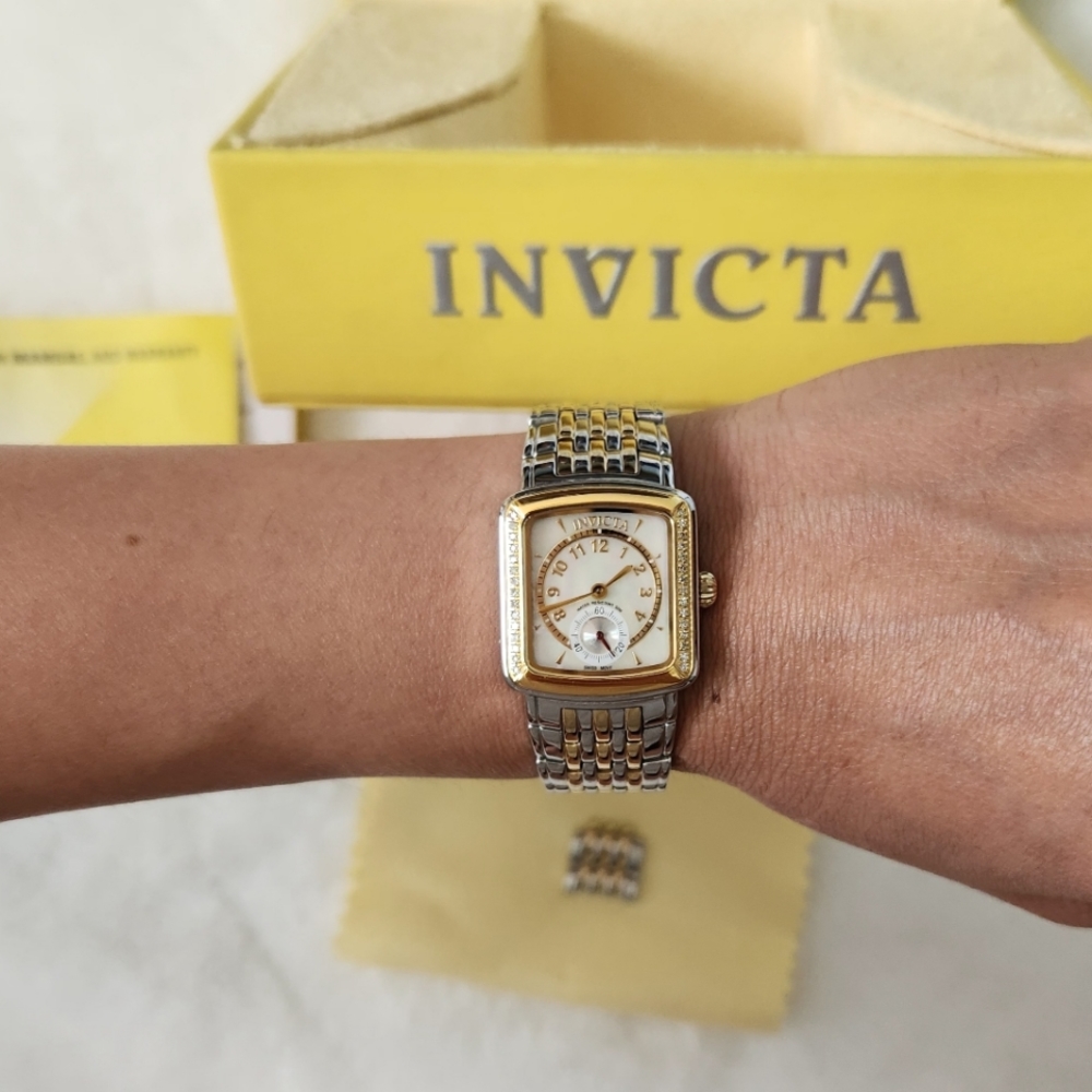 Vintage Invicta Swiss Made Small Dial Watch Two Tone … - Gem